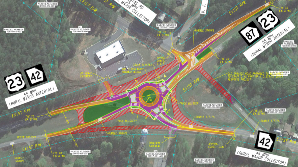 New Roundabout Coming near Flovilla & Indian Springs
