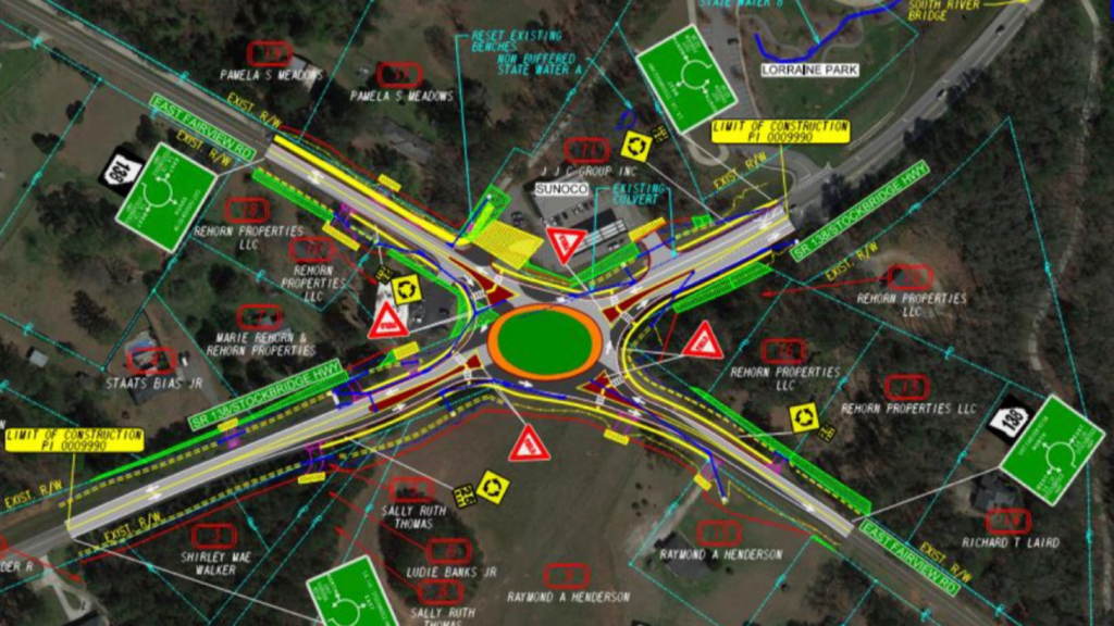 GDOT Awards SR 138 at East Fairview Road Roundabout Contract