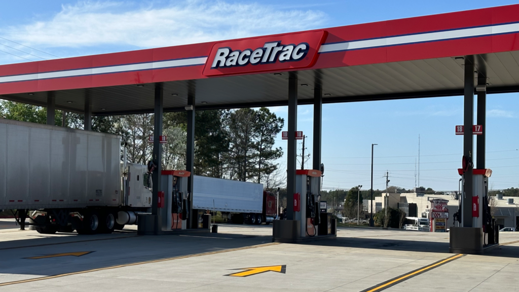 Sunny Side RaceTrac Adding Big Truck Fuel Pumps