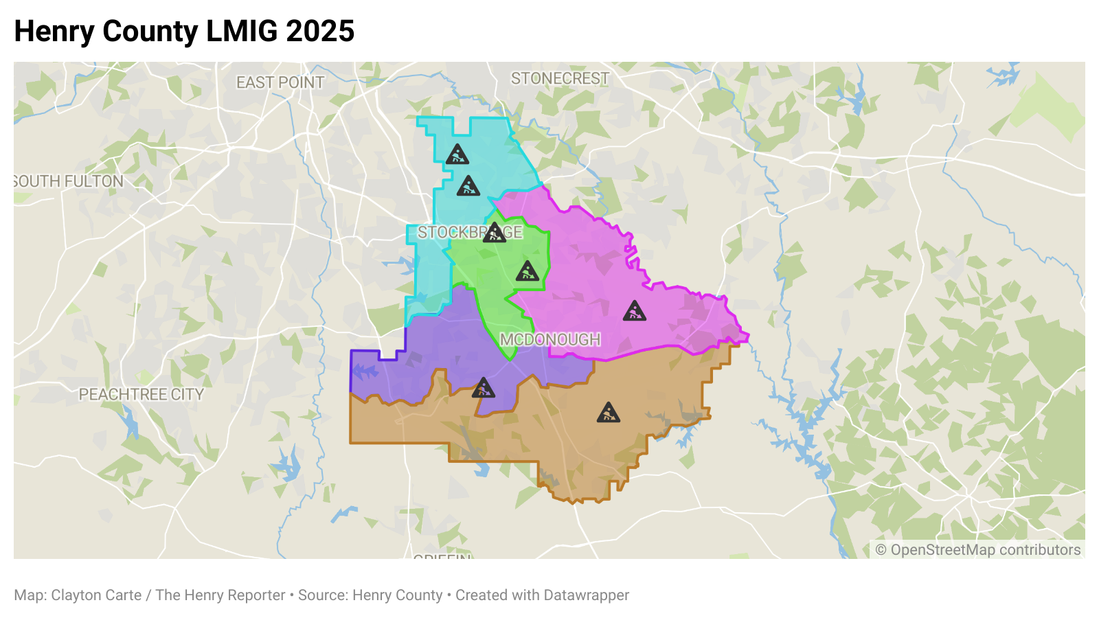 Henry County Approved LMIG 2025 Resurfacing Projects