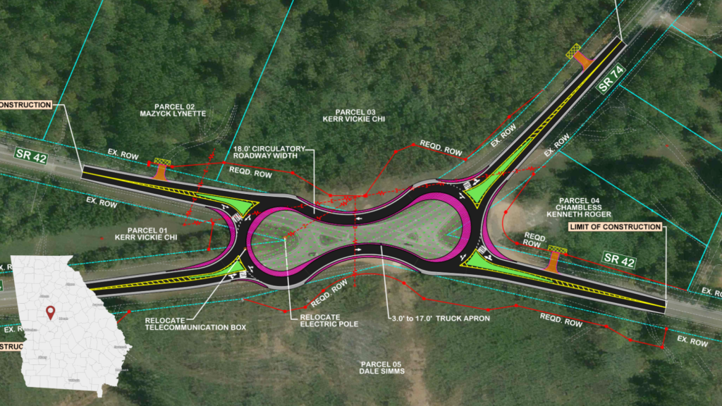 Monroe County: SR 74 at SR 42 Roundabout Approved for Construction